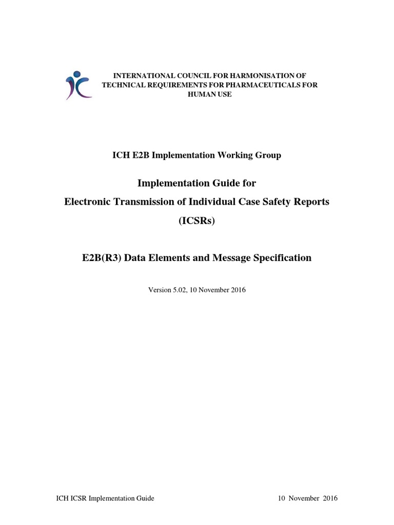 Implementation Guide For Electronic Transmission of Individual Case Safety Reports (Icsrs) | PDF ...