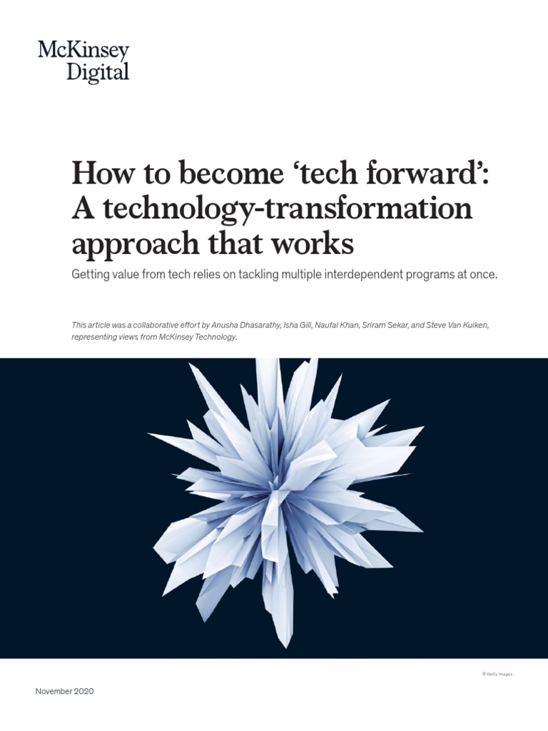 How To Become Tech Forward A Technology Transformation Approach That ...