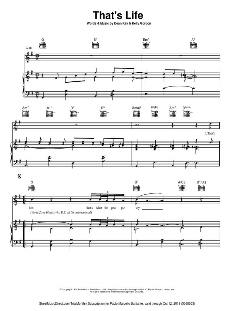 That's Life PDF | PDF