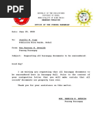 Barangay Invitation Letter | PDF