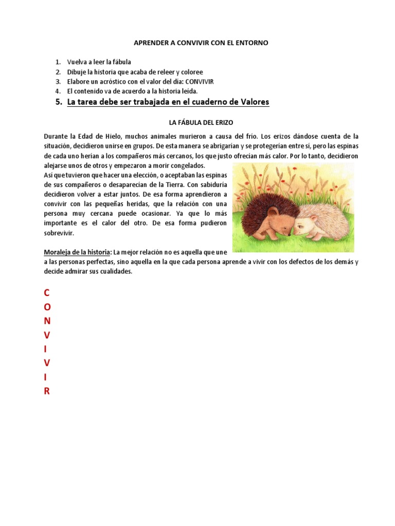 La Fábula Del Erizo Pdf