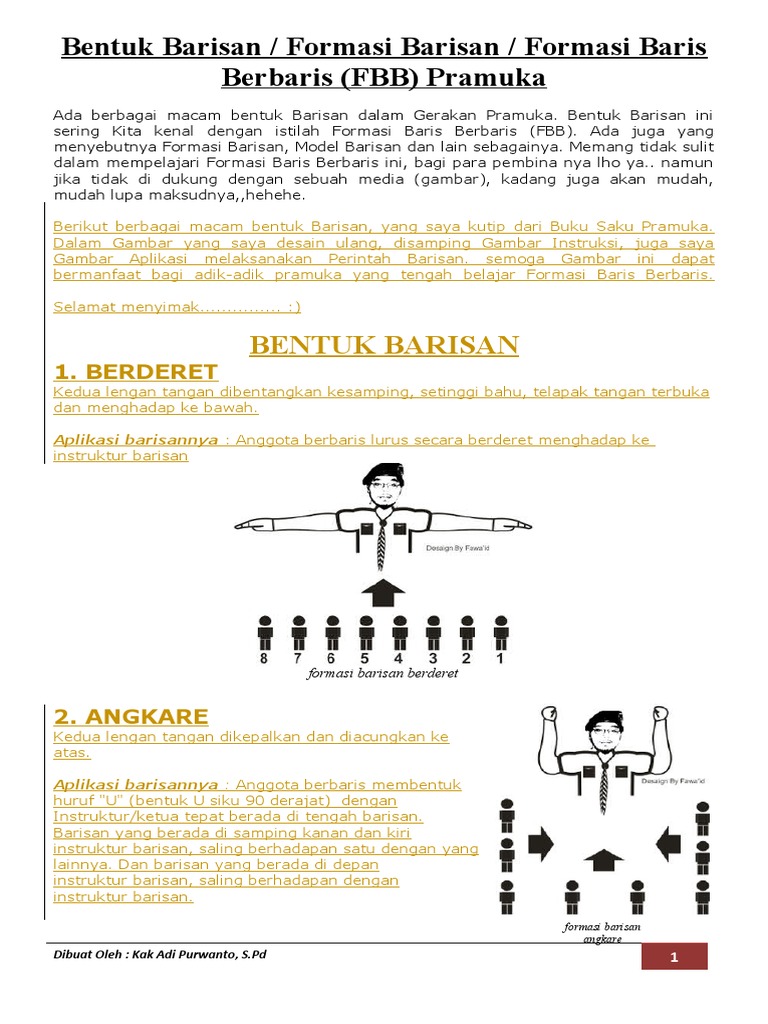 Formasi Bentuk Barisan | PDF