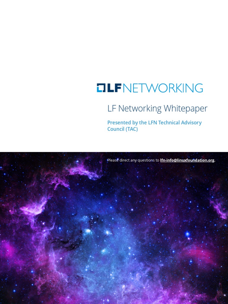 LF Networking Whitepaper: Presented by The LFN Technical Advisory Council (TAC) | PDF | Cloud ...