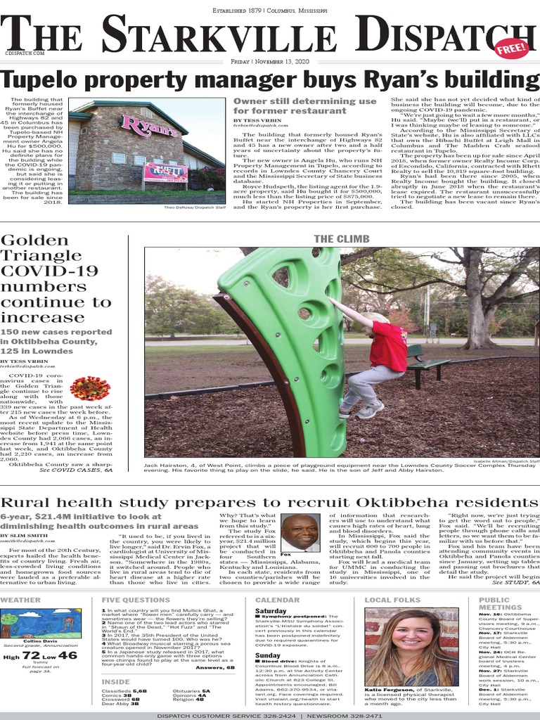 Starkville Dispatch Eedition 11-13-20 | PDF | Republican Party (United ...