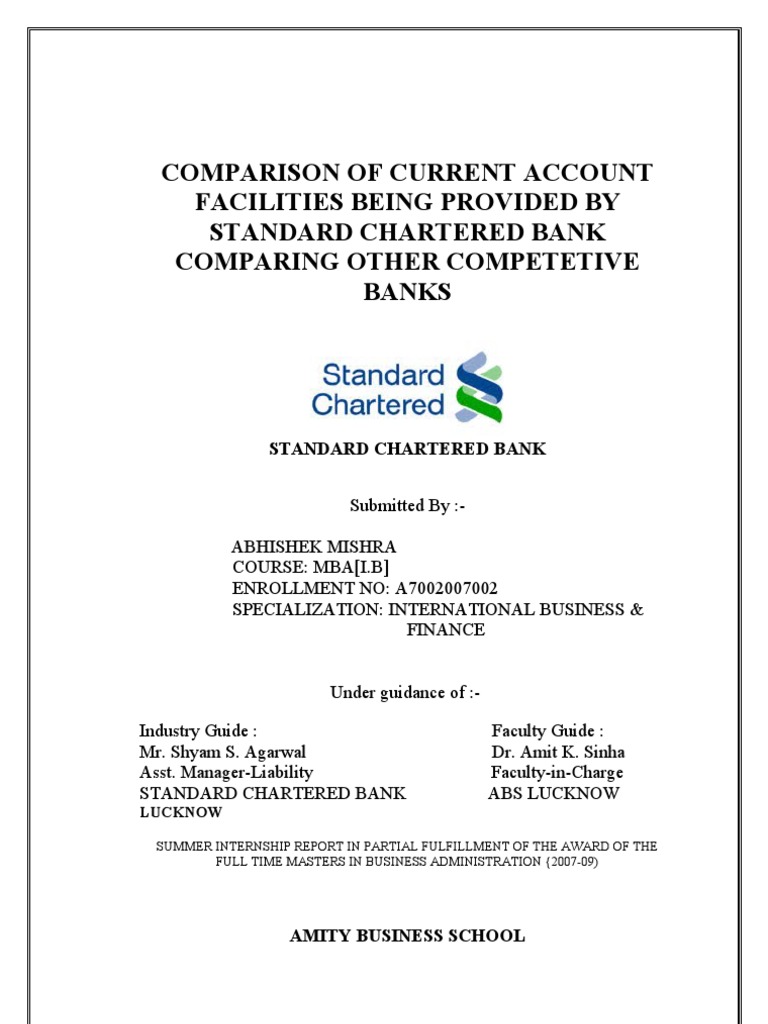 Standard Chartered | PDF | Cheque | Transaction Account
