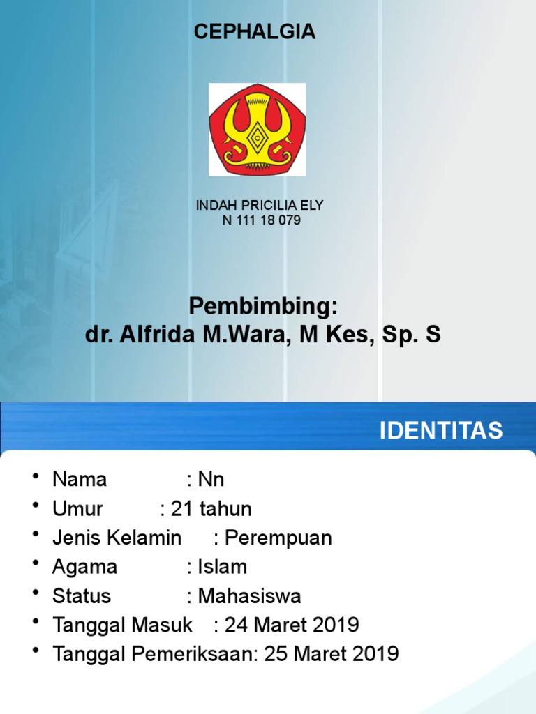 Refleksi Kasus Cephalgia | PDF | Kesehatan Holistik