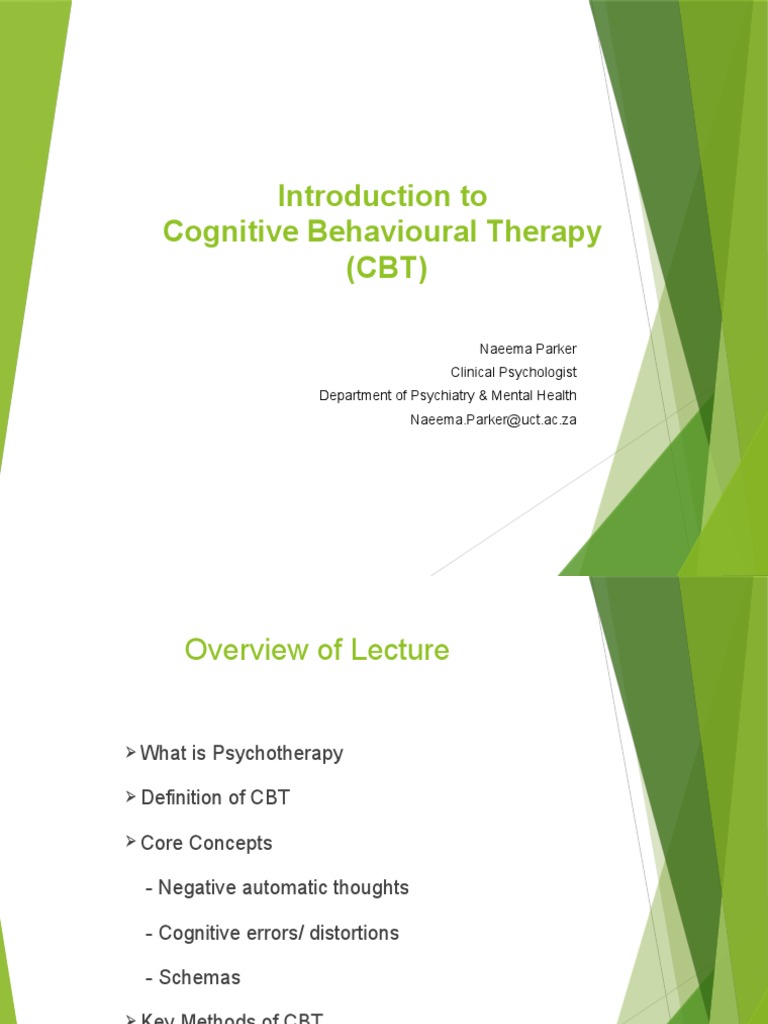 Introduction to Cognitive Behaviour Therapy | PDF | Cognitive ...