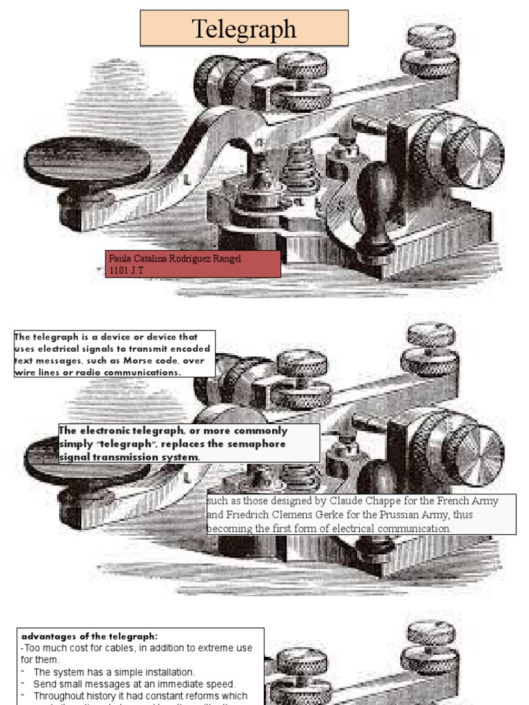 Telegraph Telegraph: Paula Catalina Rodríguez Rangel 1101 J.T | PDF ...