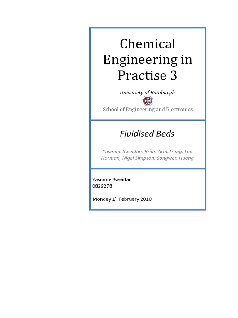 Chemical Engineering in Practise 3: Fluidised Beds | PDF | Fluidization ...