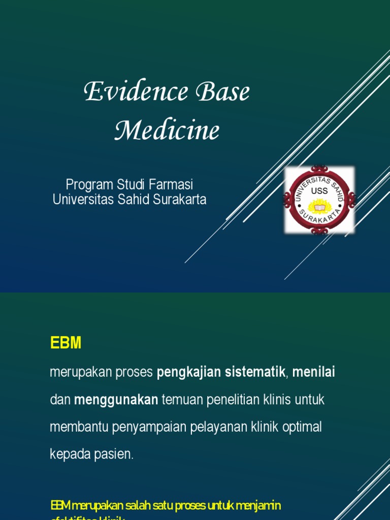 Evidence Base Medicine (Kuliah Terakhit Dan Tugas UAS) | PDF ...