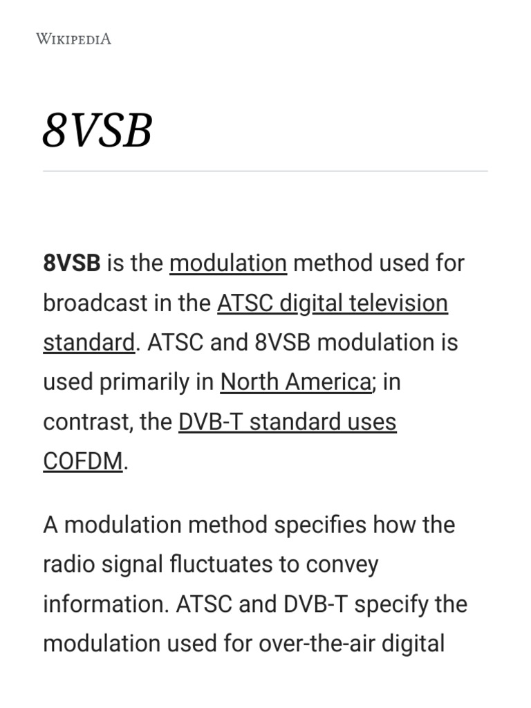 An In-Depth Look at 8VSB: The Modulation Method Used for ATSC Digital ...