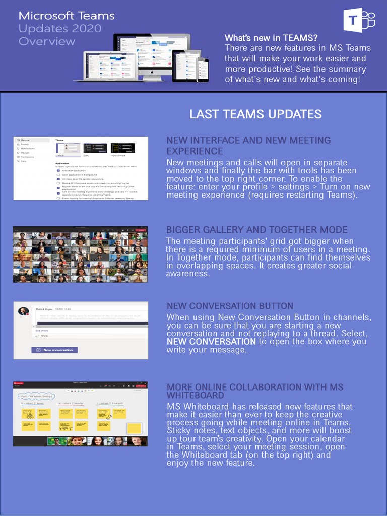 Teams Updates | PDF