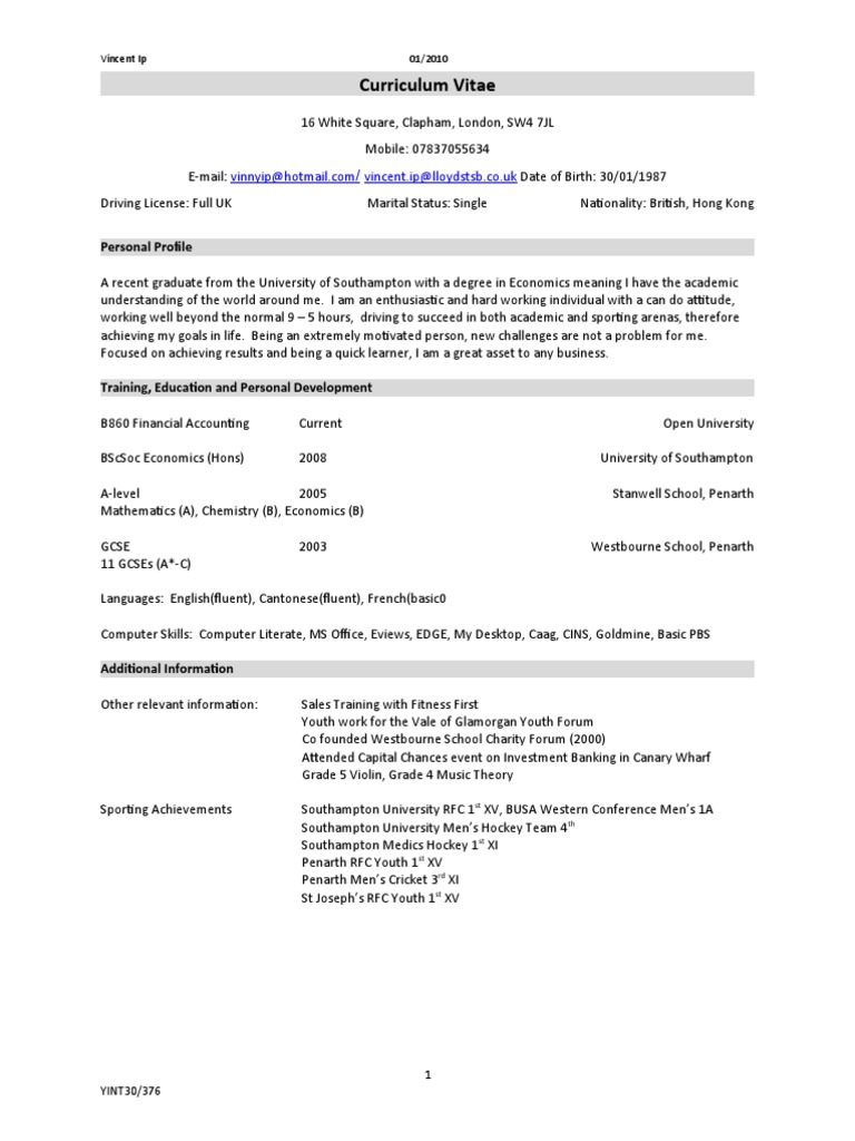 CV Edited | PDF | Communication