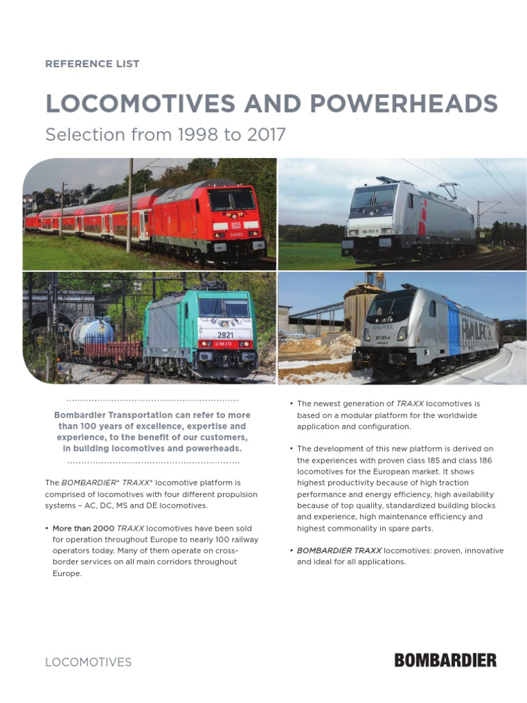 Locomotives-Reference List EN | Download Free PDF | Transport Companies ...