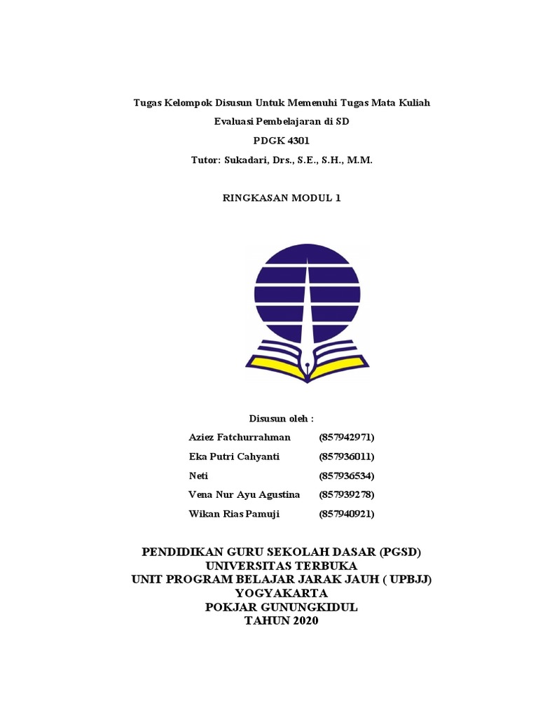 Ringkasan Modul 1 Evaluasi Pembelajaran Di SD | PDF Ringkasan Modul 1 Evaluasi Pembelajaran Di SD | PDF