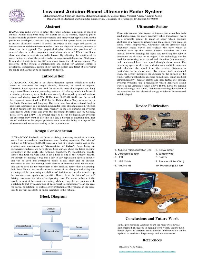 Ultrasonic Sensor: Low-Cost Arduino-Based Ultrasonic Radar System | PDF ...