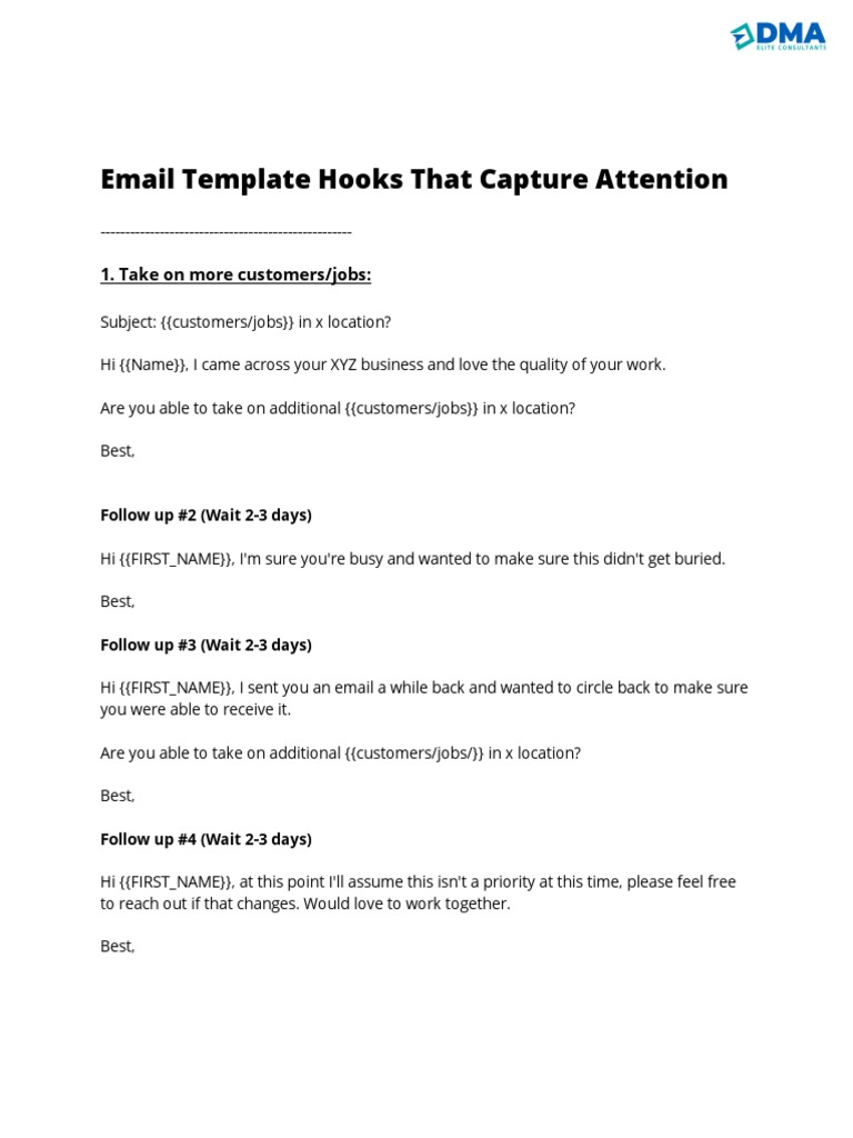 Email Hooks for Business Growth | PDF | Information Technology | Computing
