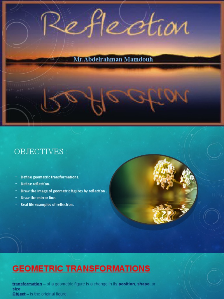 Reflection Powerpoint Presentation | PDF | Cartesian Coordinate System ...