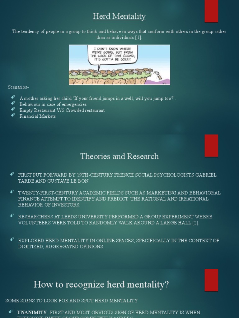 Herd Mentality | PDF | Behavioural Sciences | Group Processes