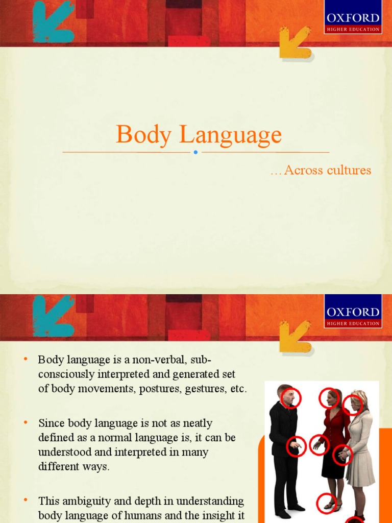 Body Language: Across Cultures | PDF | Body Language | Gesture