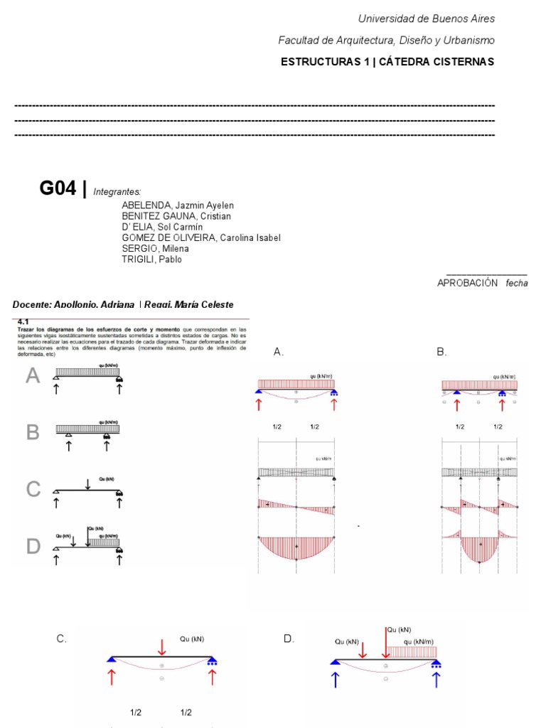 Estructura Cisterna tp4 | PDF