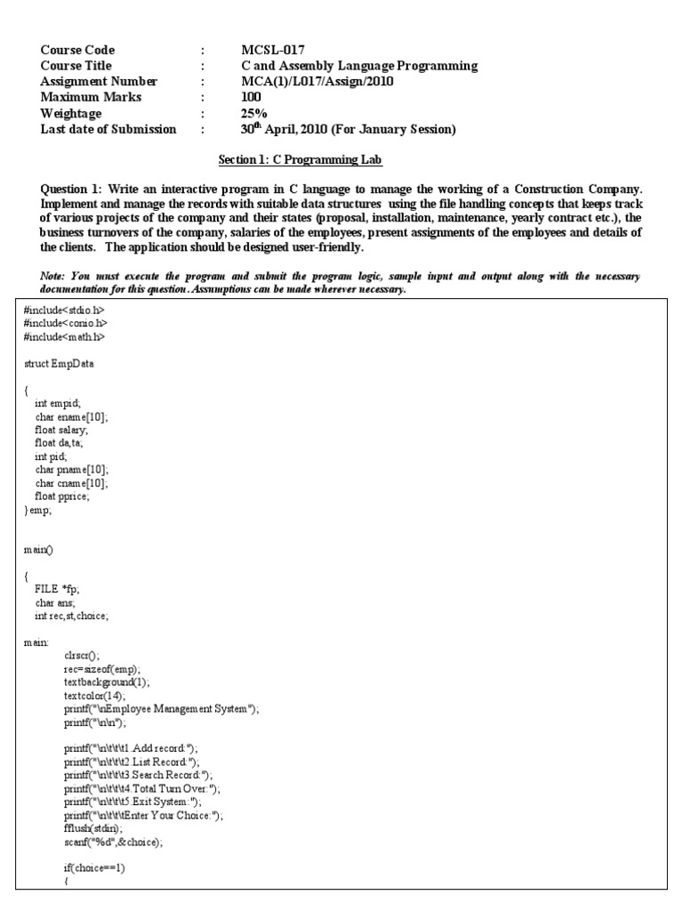 Documentation For This Question. Assumptions Can Be Made Wherever ...