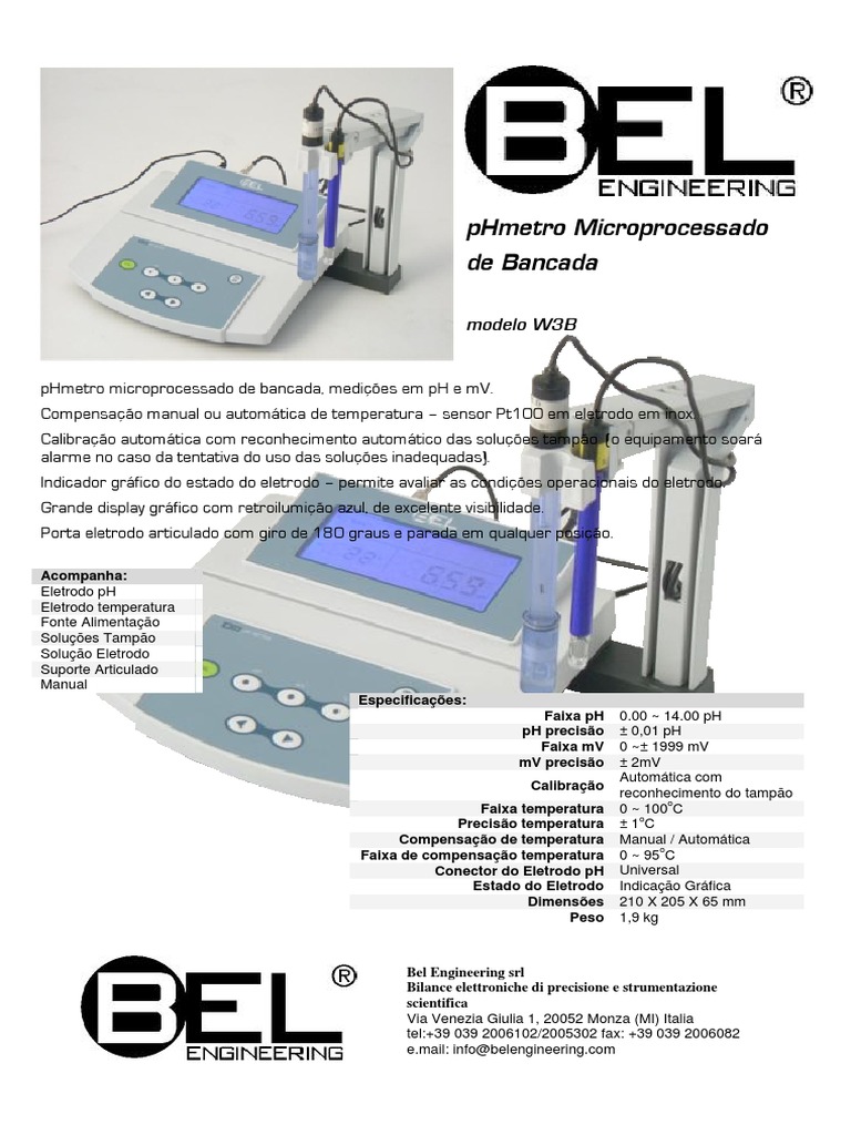 PHmetro Bel | PDF | Ph | Quantidades físicas