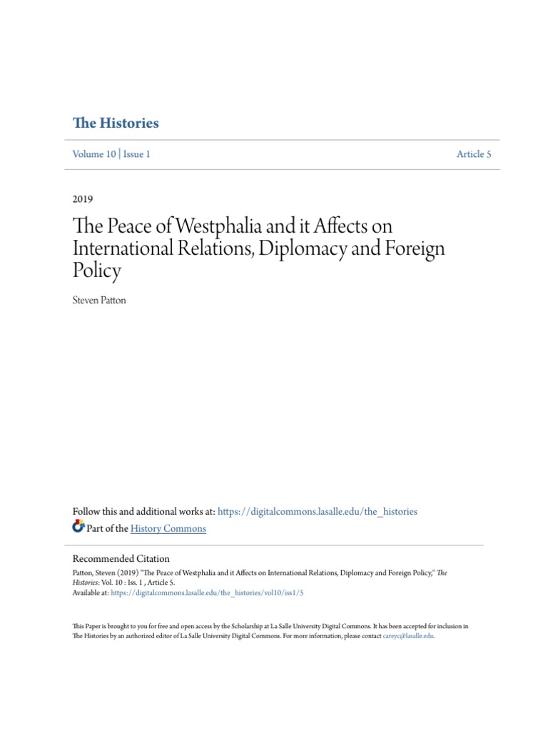 The Peace of Westphalia and It Affects On International Relations | PDF ...