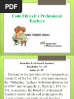 Code of Ethics For Professional Teachers | PDF | Teachers