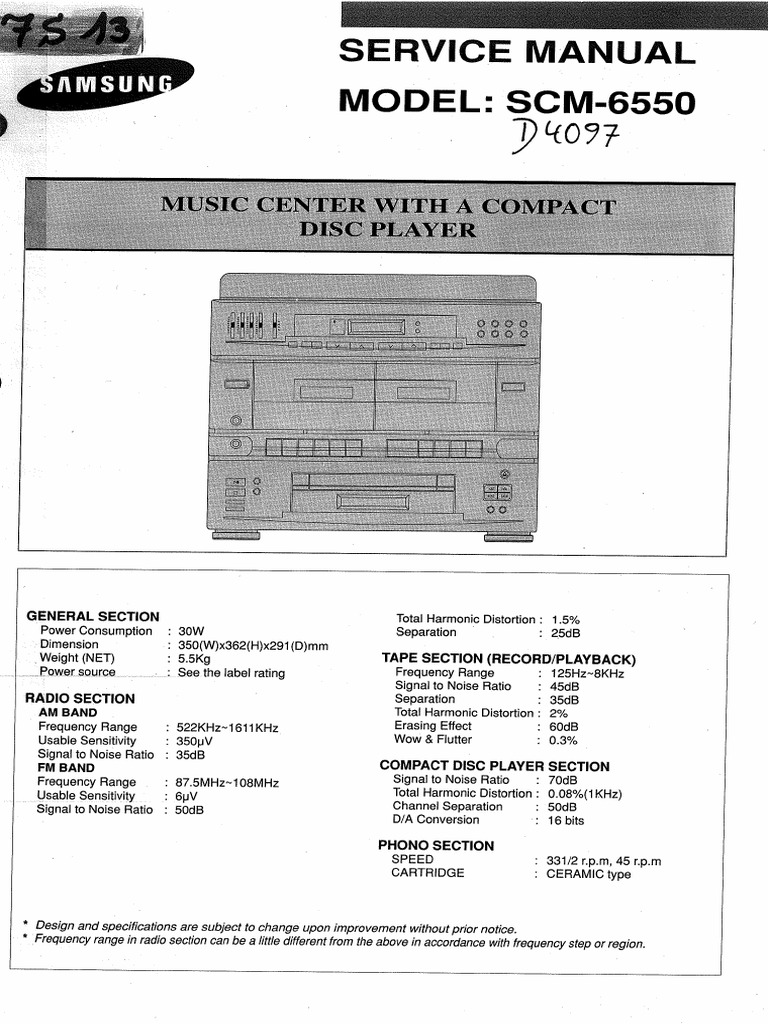 Samsung scm-6550 SM PDF | PDF