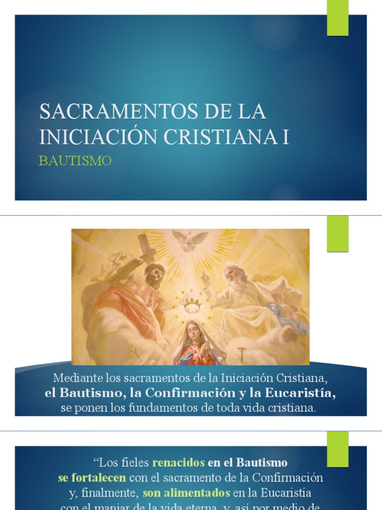 11.1. Sacramentos de La Iniciación Cristiana I | PDF | Bautismo ...