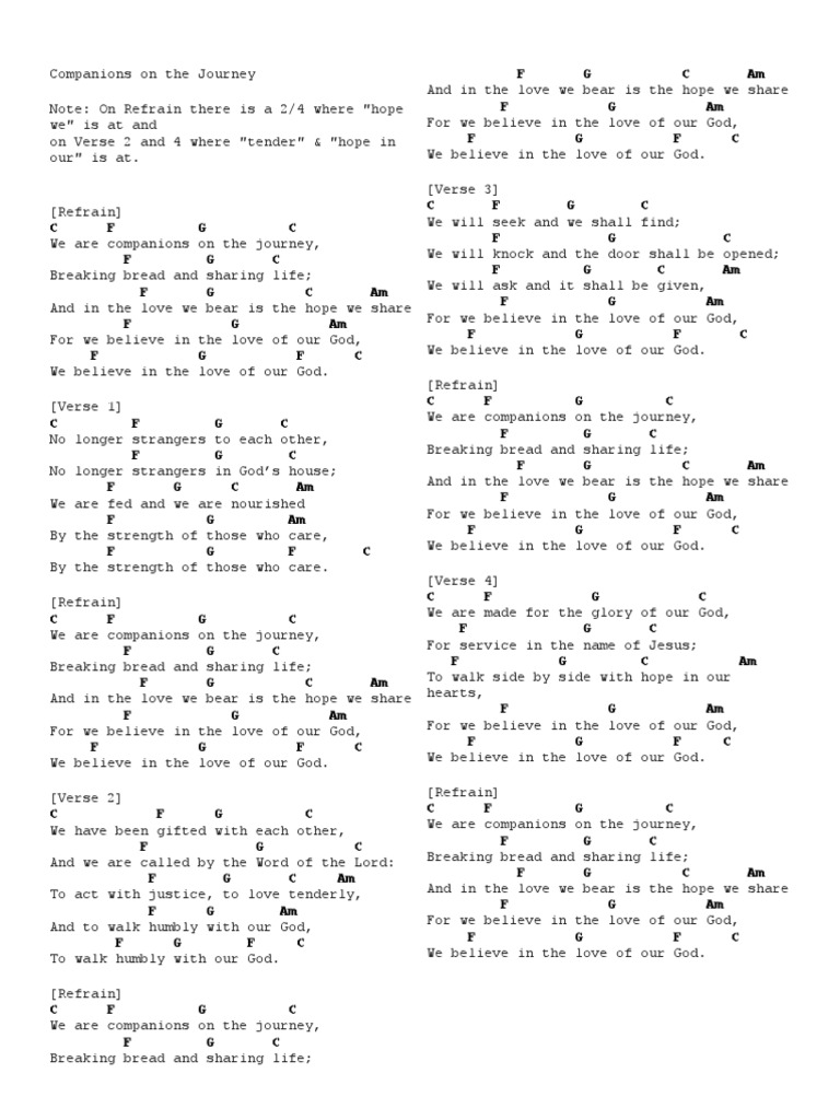 Companions On The Journey | PDF | Theology | Love