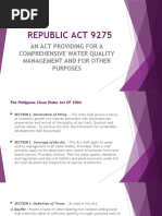 RA 9275 | PDF | Sewage Treatment | Water Pollution