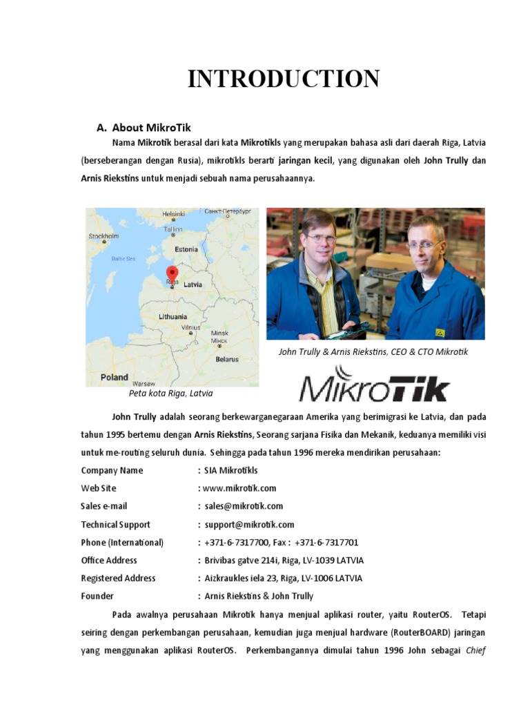 01 Mikrotik Perkenalan | PDF | Bisnis | Komputer
