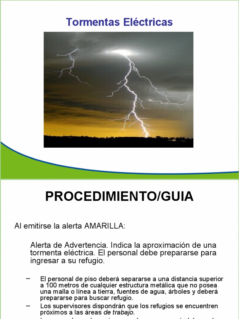 Charla Tormentas Electricas - 5 Minutos | PDF | Naturaleza