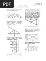 Armaduras Simples, Ejercicios | PDF