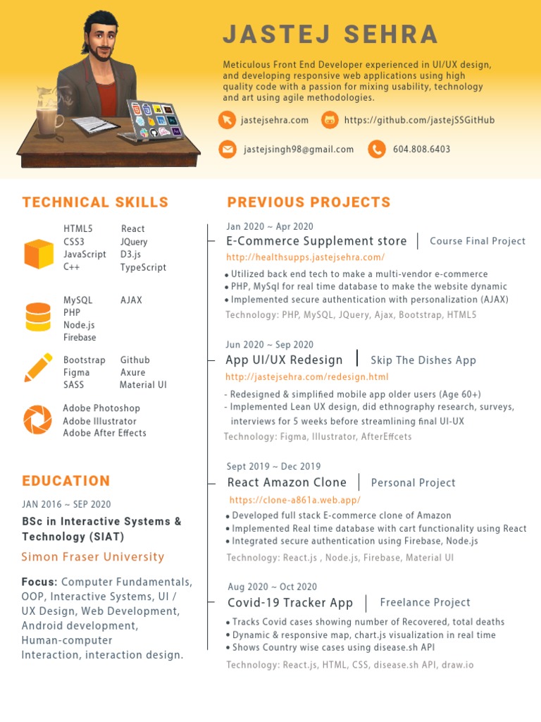 Jastejsehra: Technical Skills Previous Projects | PDF | Web Application | Ajax (Programming)