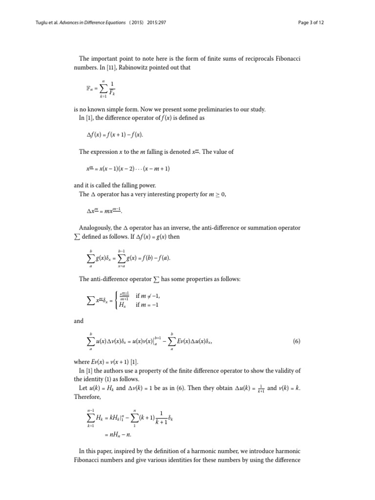 A2 OntheharmonicandhyperharmonicFibonaccinumbers Pages 4 | Download ...