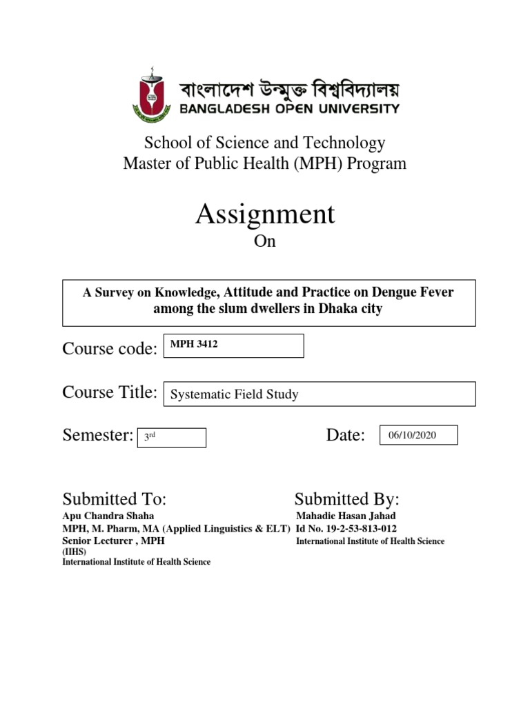 Assignment 01 Cover Page PDF | PDF