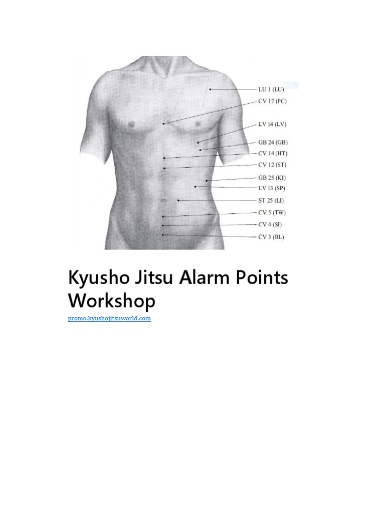 Kyusho Jitsu Alarm Points Workshop | PDF