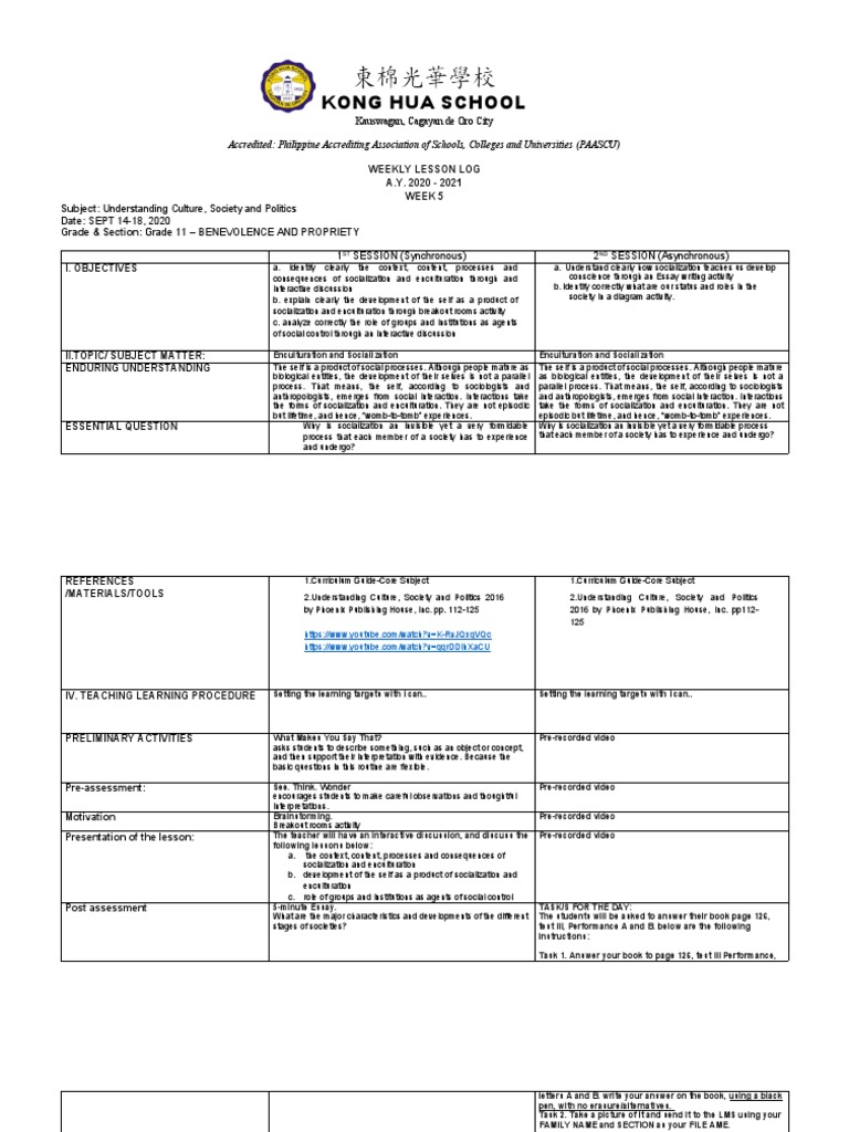 Kong Hua School: Accredited: Philippine Accrediting Association of ...