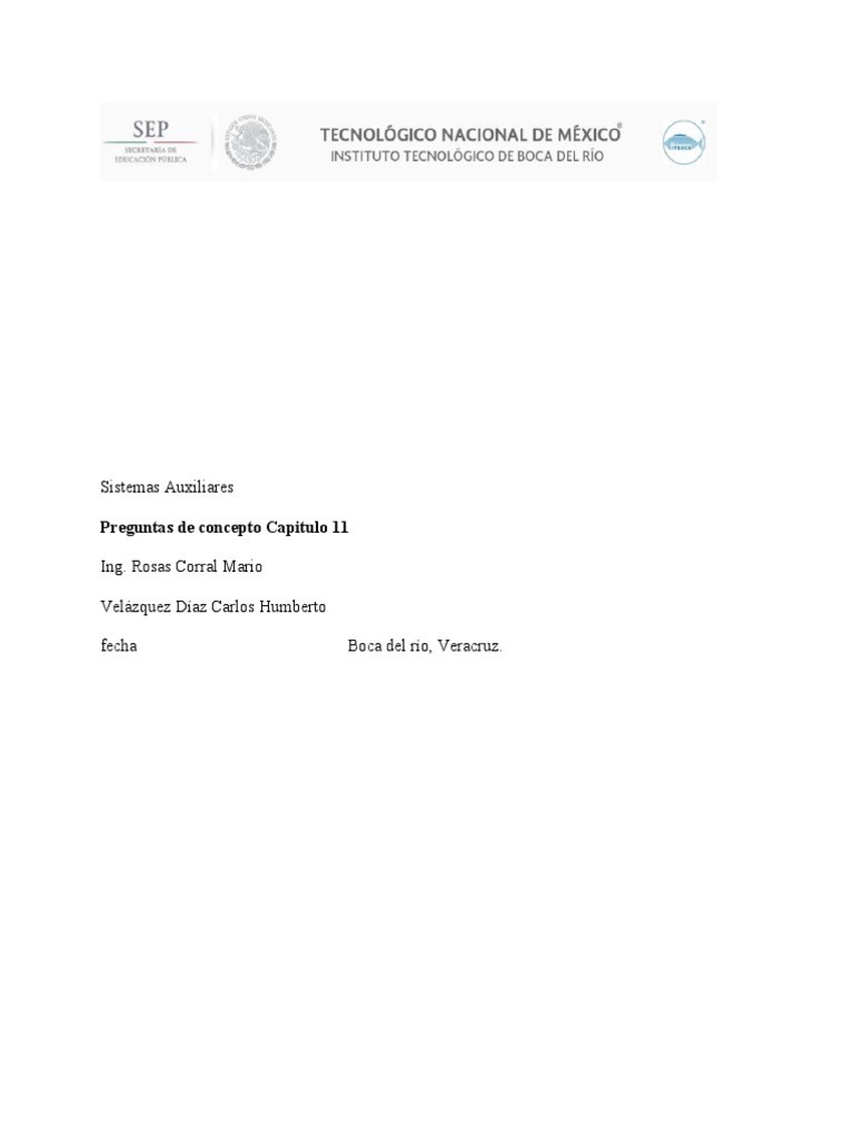 CHVD - Preguntas de Concepto Capitulo 11 | PDF | Intercambiador de calor | Calor