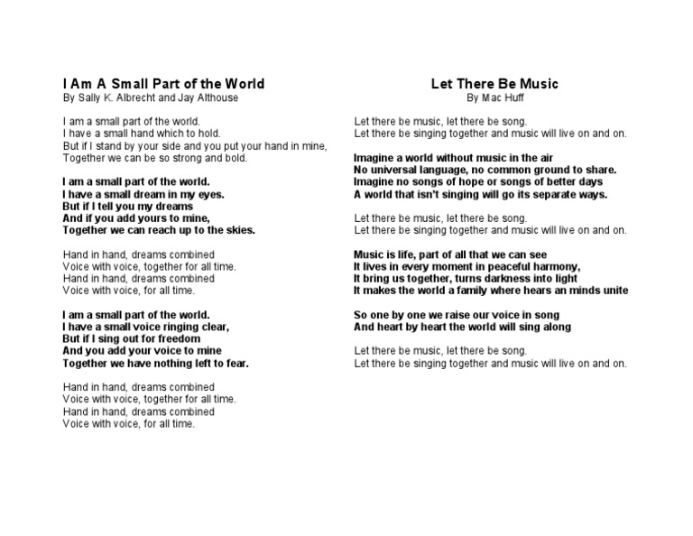 The Power of Unity: Two Poems Celebrating the Ability of People to ...