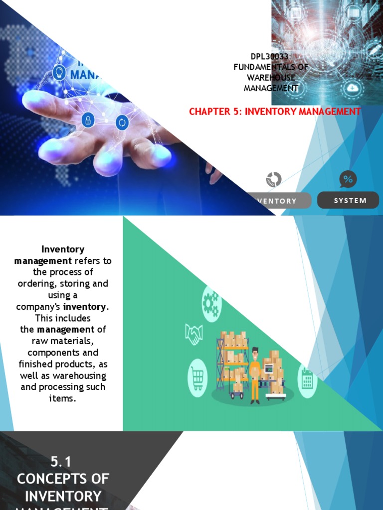 Chapter 5: Inventory Management: DPL30033: Fundamentals of Warehouse ...