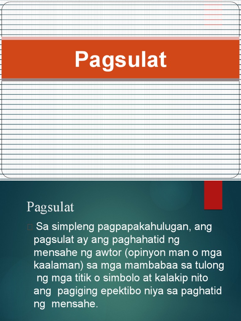 Ang Pagsulat | PDF
