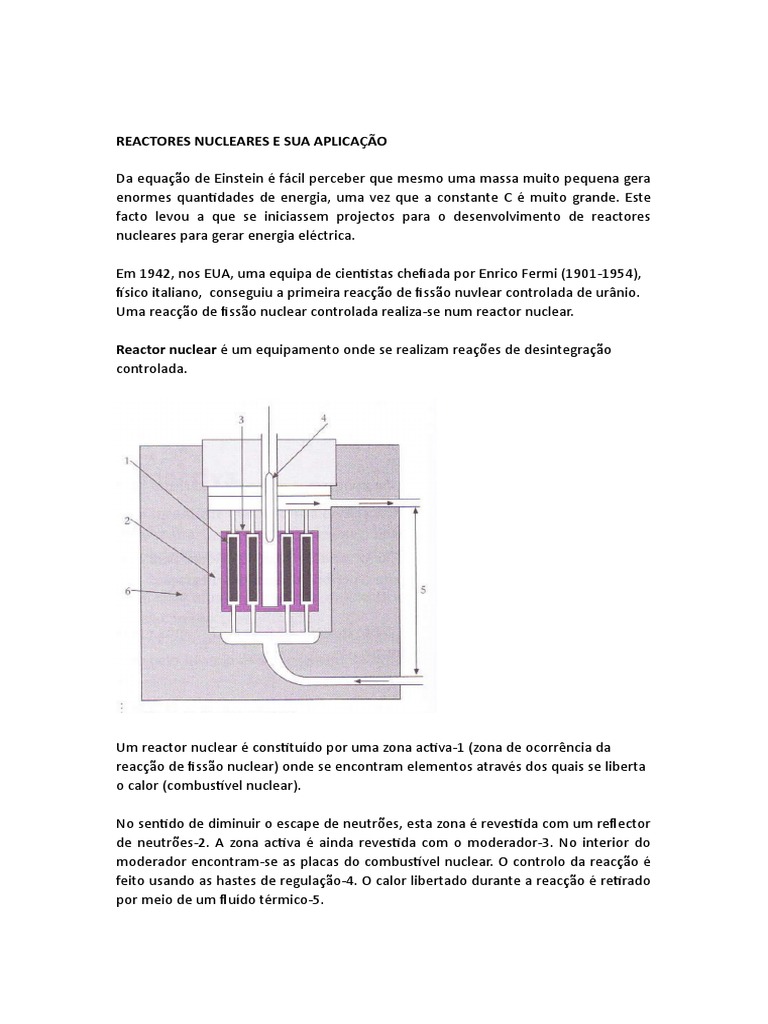 Reactores Nucleares | PDF | Reator nuclear | Urânio