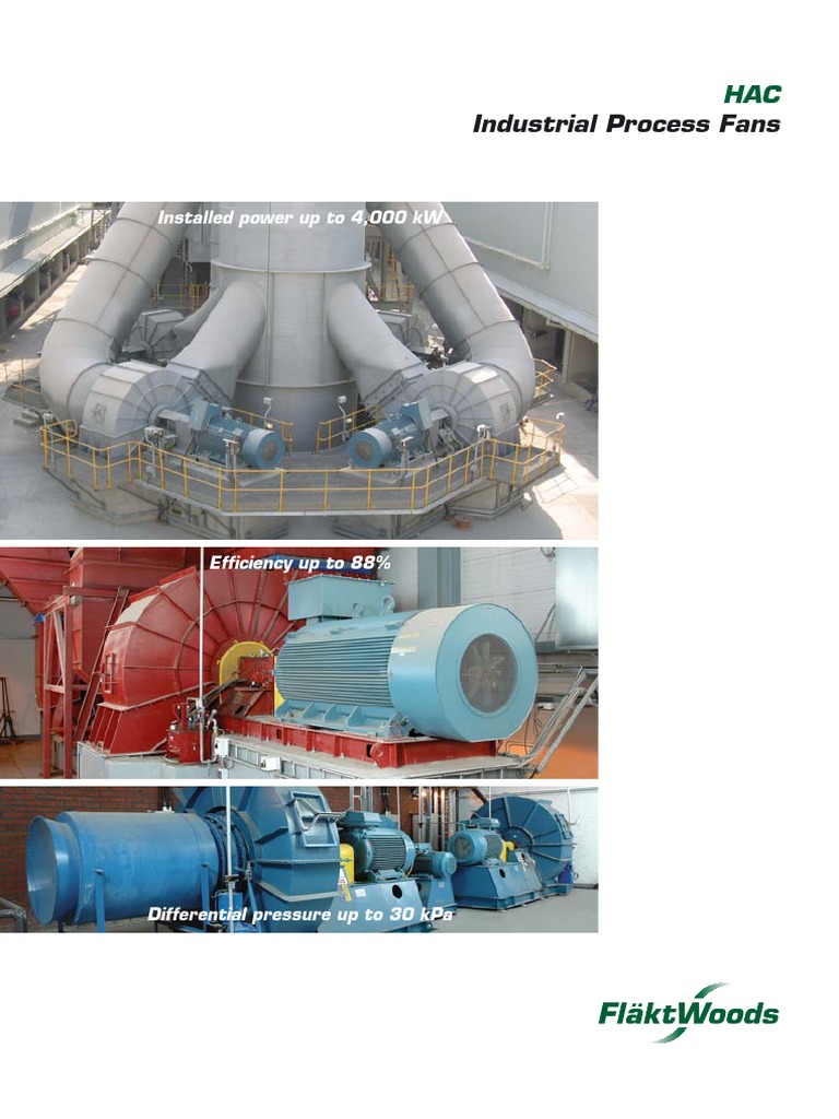 Industrial Process Fans: Installed Power Up To 4,000 KW | PDF ...