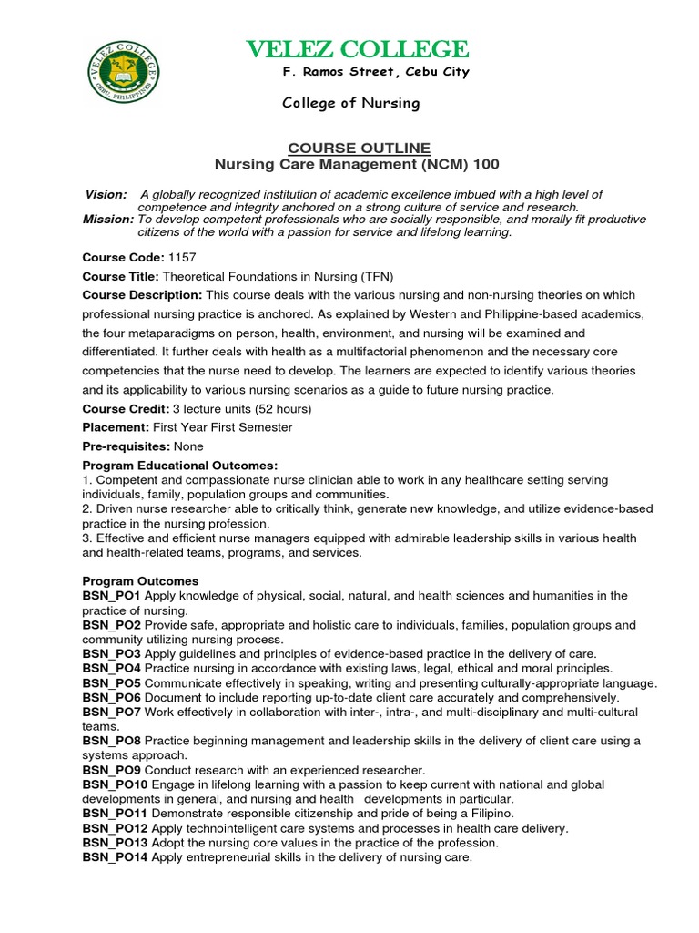 Theoretical Foundations in Nursing | PDF | Nursing | Lifelong Learning