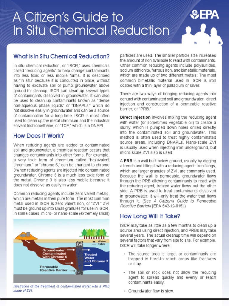An Overview of In Situ Chemical Reduction (ISCR) - A Method for ...