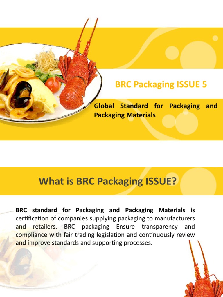 BRC Packaging ISSUE 5: Global Standard For Packaging and Packaging ...